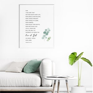 Romans 8:38-39 Bible Verse Printable Wall Art, Bible Verse Print ...