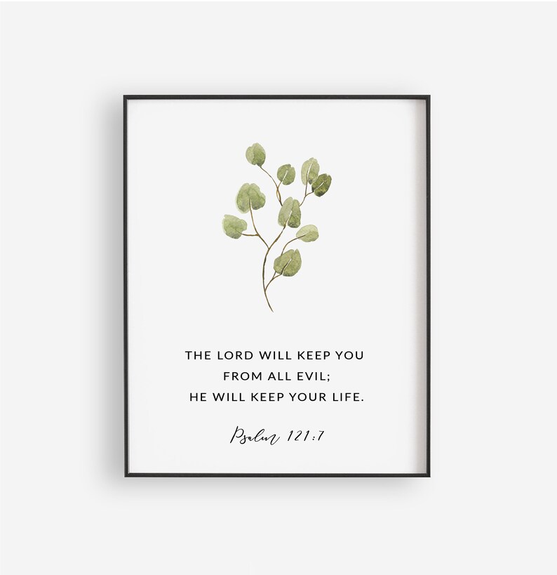 Psalm 121:5 the Lord is Your Keeper Bible Verse Wall Art - Etsy Australia