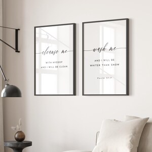 Psalm 51:7 Cleanse Me Wash Me Bible Verse Print, Scripture Download ...