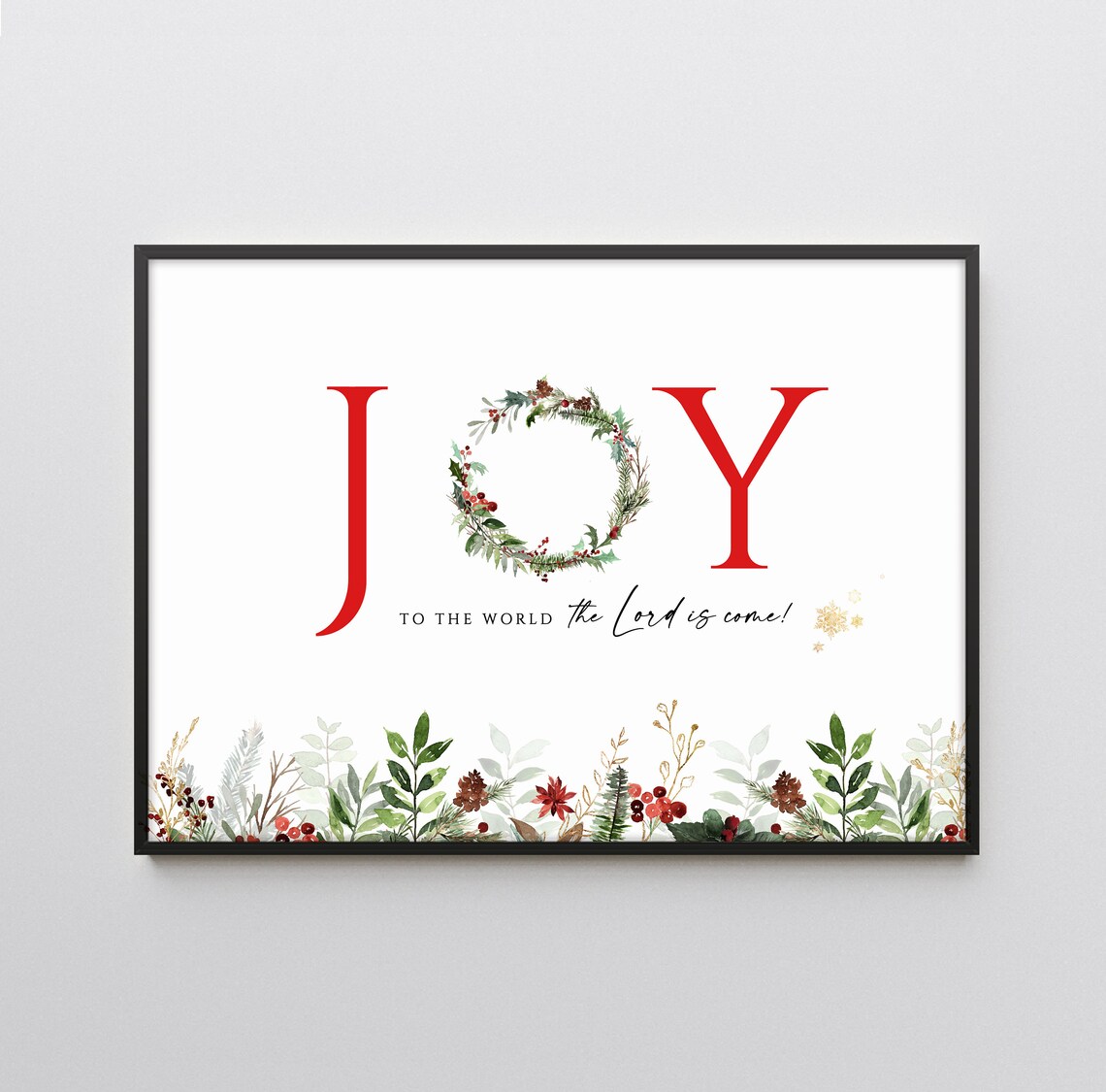 Joy to the World Christmas Printable Wall Art Christmas - Etsy