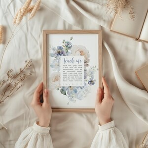 Psalm 86:11-12 Teach Me Bible Verse Wall Art, Printable Wall Art ...