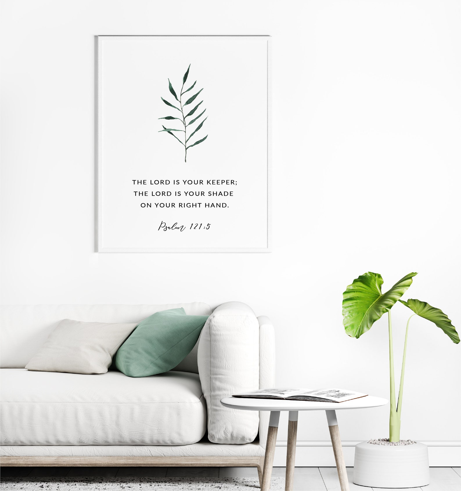 Psalm 121:5 the Lord is Your Keeper Bible Verse Wall Art | Etsy
