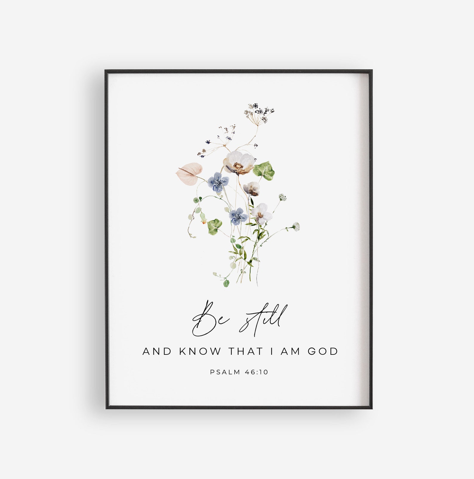 Psalm 46:10 Scripture Wall Art Printable Wall Art Bible - Etsy