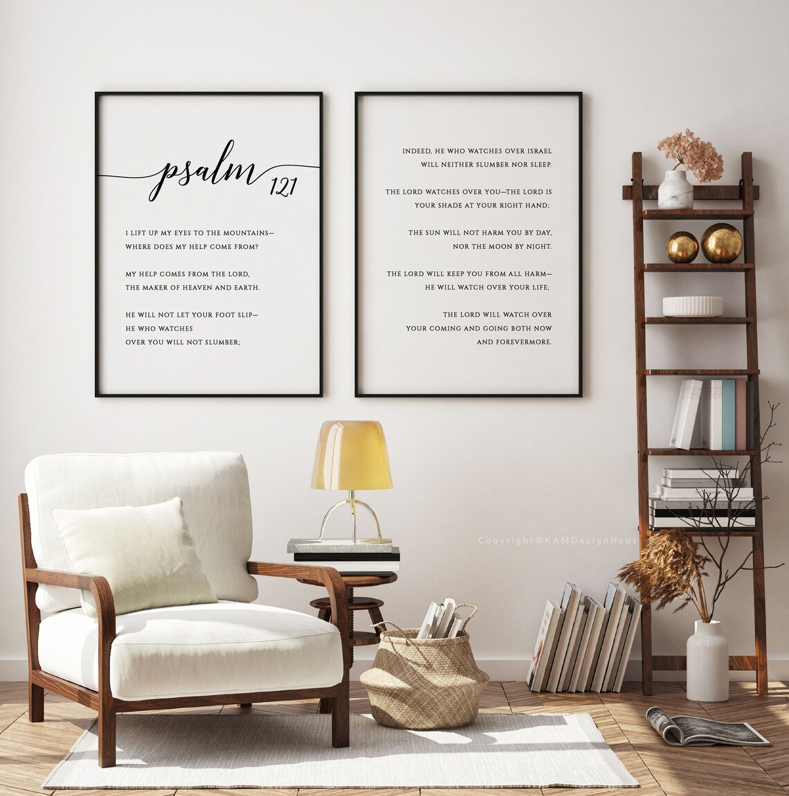 Psalm 121 Bible Verse Wall Art Set of 2 Scripture Print - Etsy