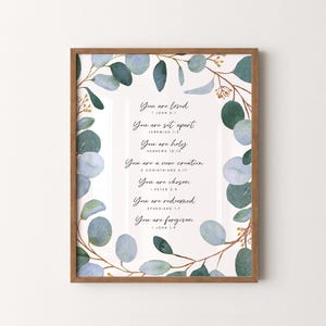 1 Peter 2:9 You Are Chosen Bible Verse Print, Printable Wall Art ...