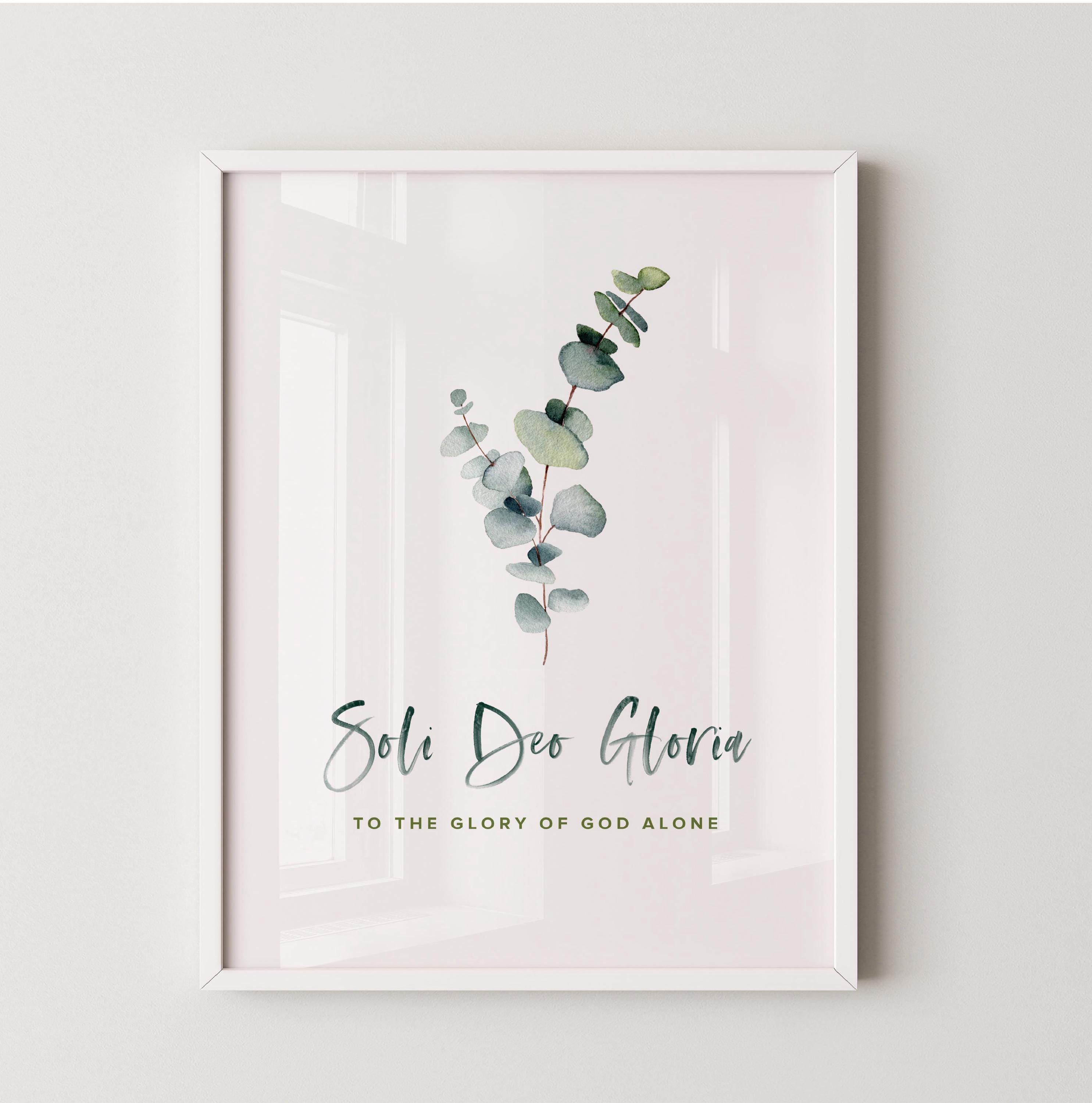 Soli Deo Gloria Wall Art, Printable Wall Art, Glory Digital Print ...