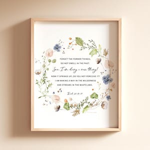 Isaiah 43:18-19 A New Thing Bible Verse Wall Art, Printable Wall Art ...