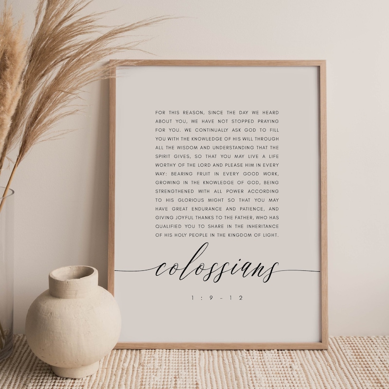 Colossians 1 1 14 - Etsy