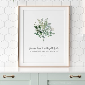 Psalm 16:11 Path of Life Bible Verse Wall Art, Printable Wall Art ...