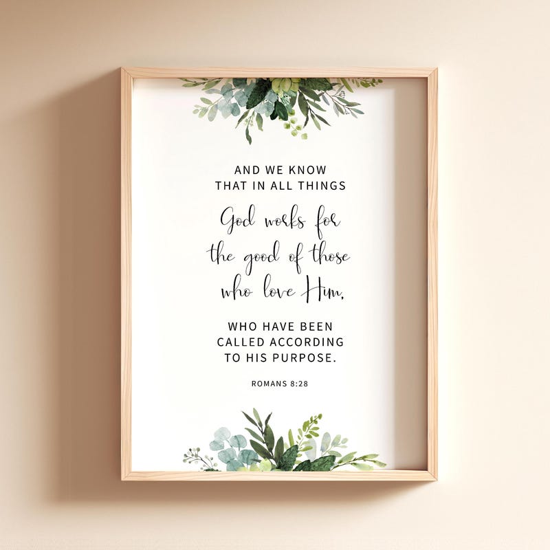 Romans 8 28 - Etsy
