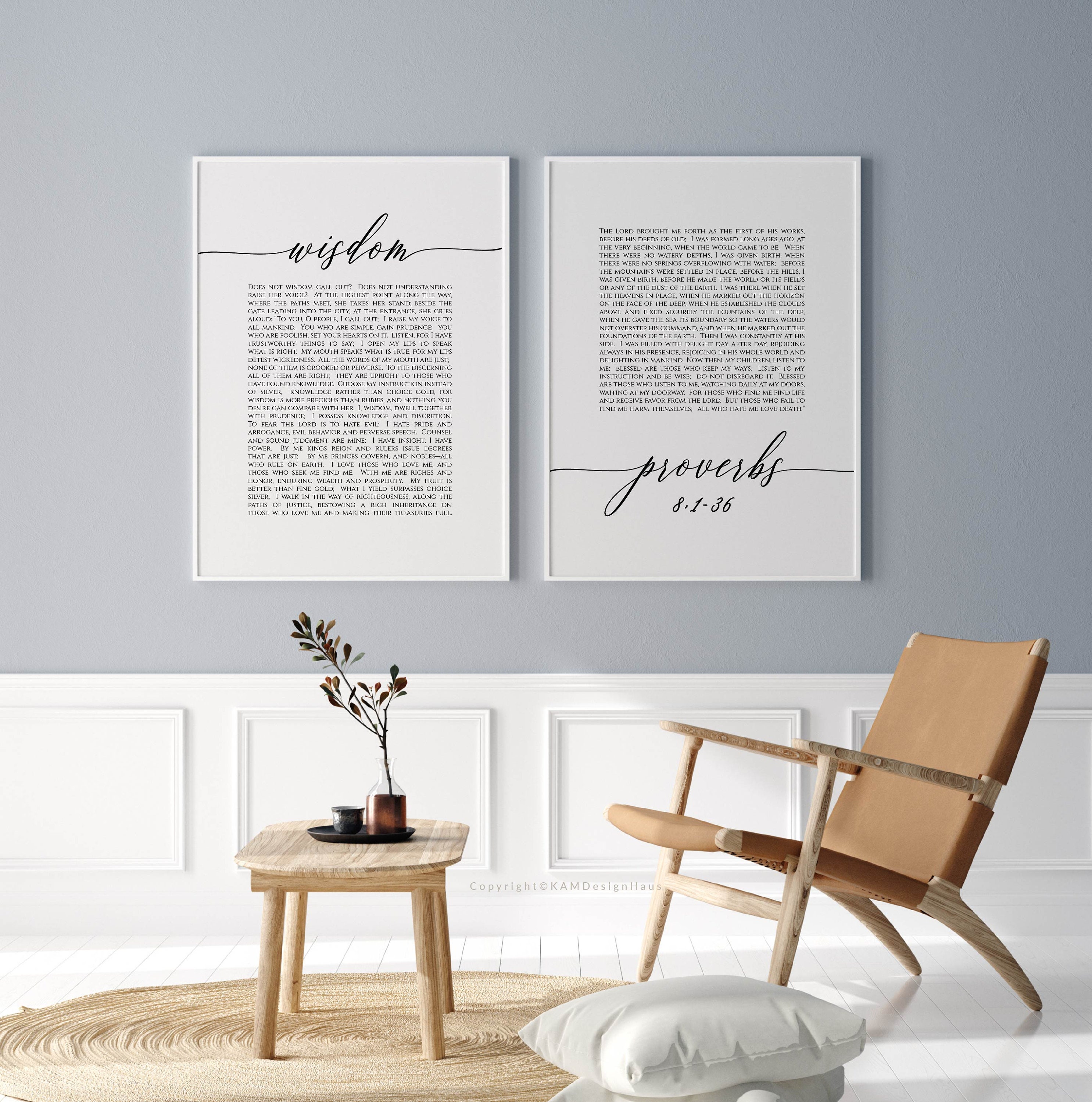 Proverbs 8 Wisdom Bible Verse Poster Printable Wall Art - Etsy