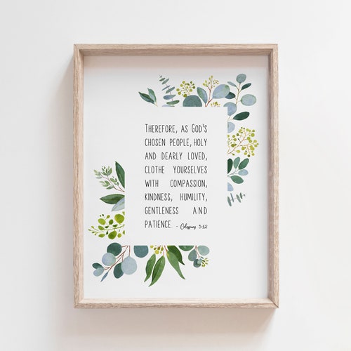 Colossians 3:23-24 Printable Bible Verse Art Print 8x10 - Etsy