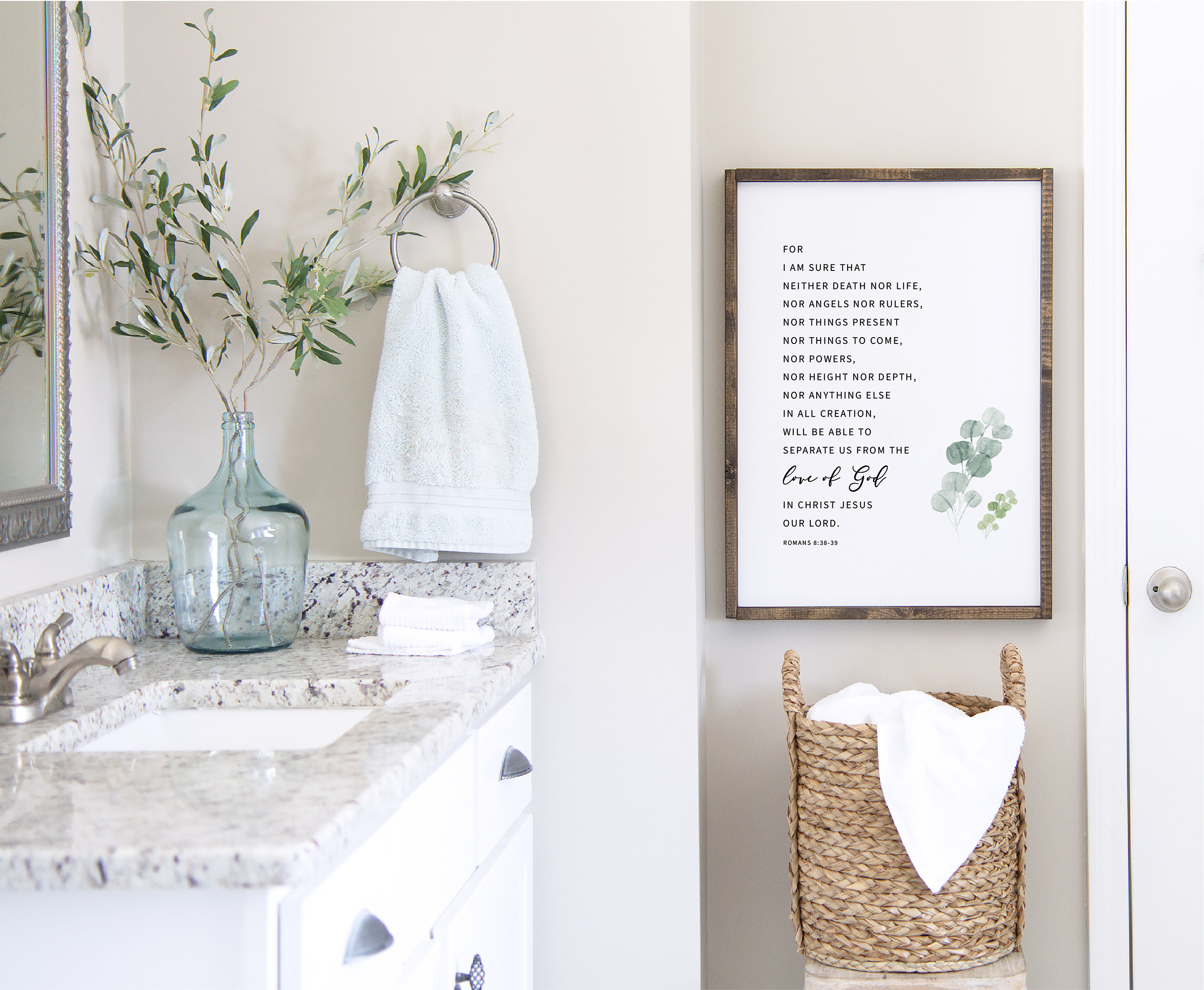 Romans 8:38-39 Bible Verse Printable Wall Art Bible Verse - Etsy