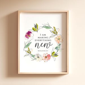 Revelation 21:5 Making Everything New Bible Verse Wall Art ...