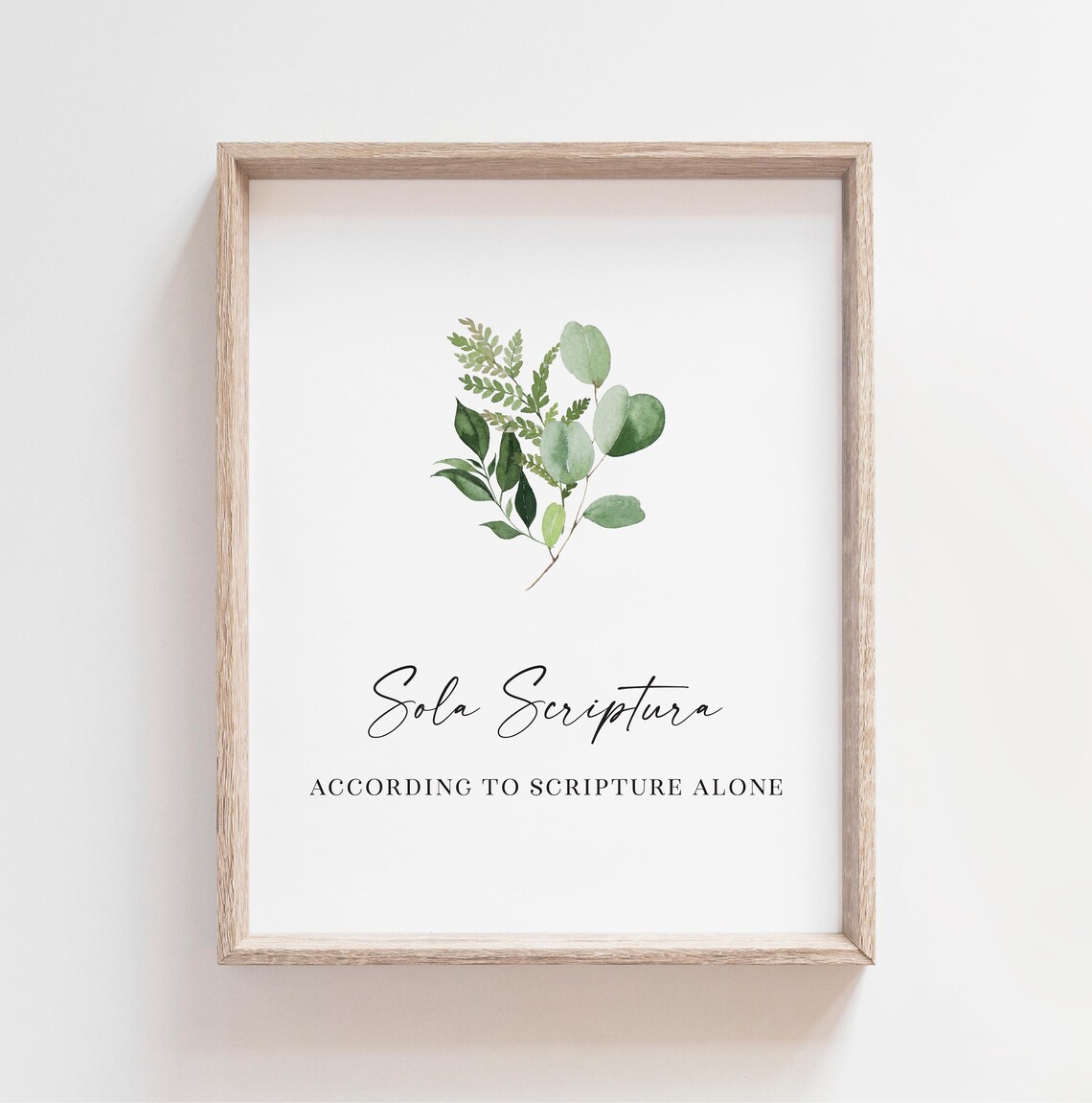 The Five Solas Wall Art Printable Wall Art Set of 5 - Etsy