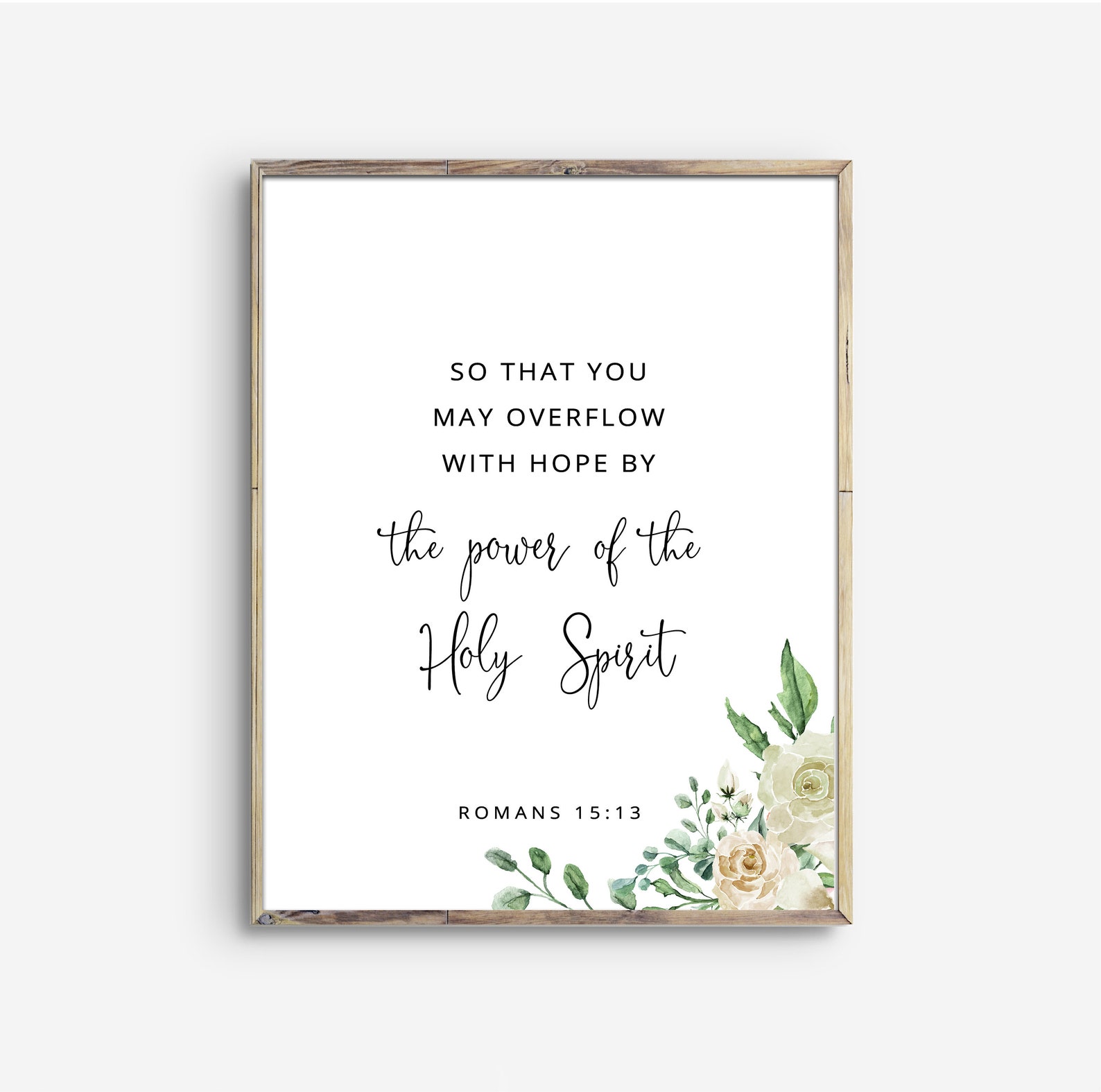 Romans 15:13 Bible Verse Wall Art Printable Wall Art Set of | Etsy