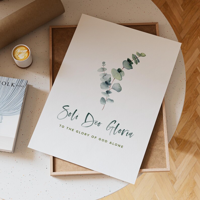 Soli Deo Gloria Wall Art, Printable Wall Art, Glory Digital Print ...