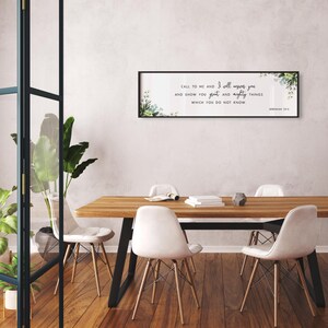 Jeremiah 33:3 Bible Verse Wall Art, Horizontal Scripture Banner, Call ...