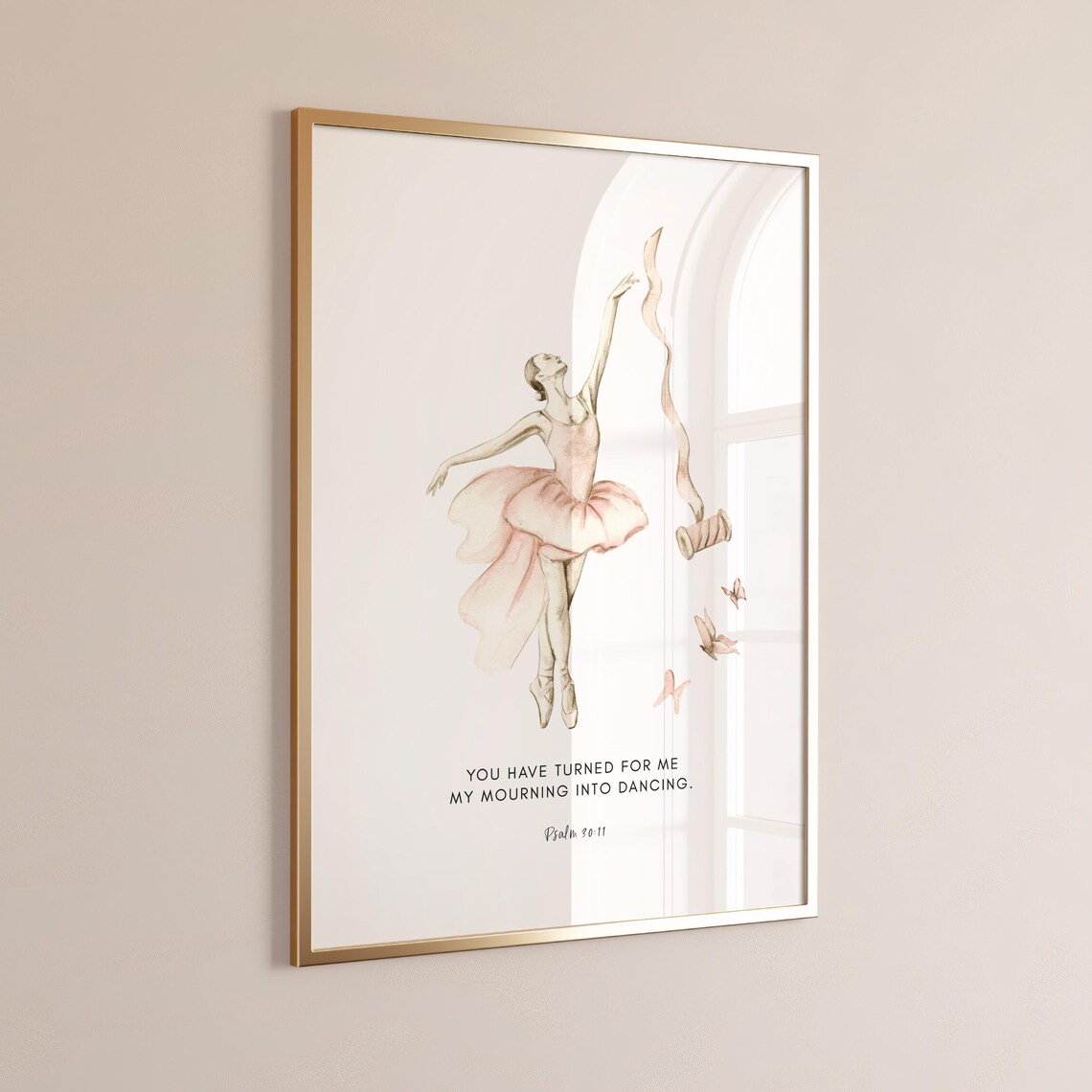 Psalm 30:11 Mourning Into Dancing Scripture Printable Wall Art, Nursery ...