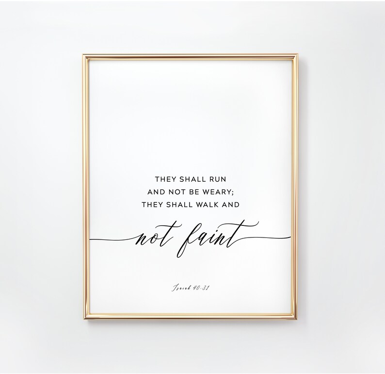 Isaiah 40:31 ESV Bible Verse Printable Wall Art Scripture - Etsy