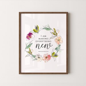 Revelation 21:5 Making Everything New Bible Verse Wall Art ...