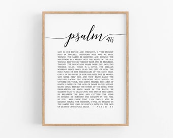 Psalm 46 Printable - Etsy