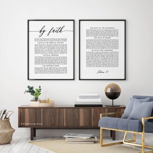 Hebrews 11 by Faith Scripture Wall Art, Printable Wall Art, Bible Verse ...
