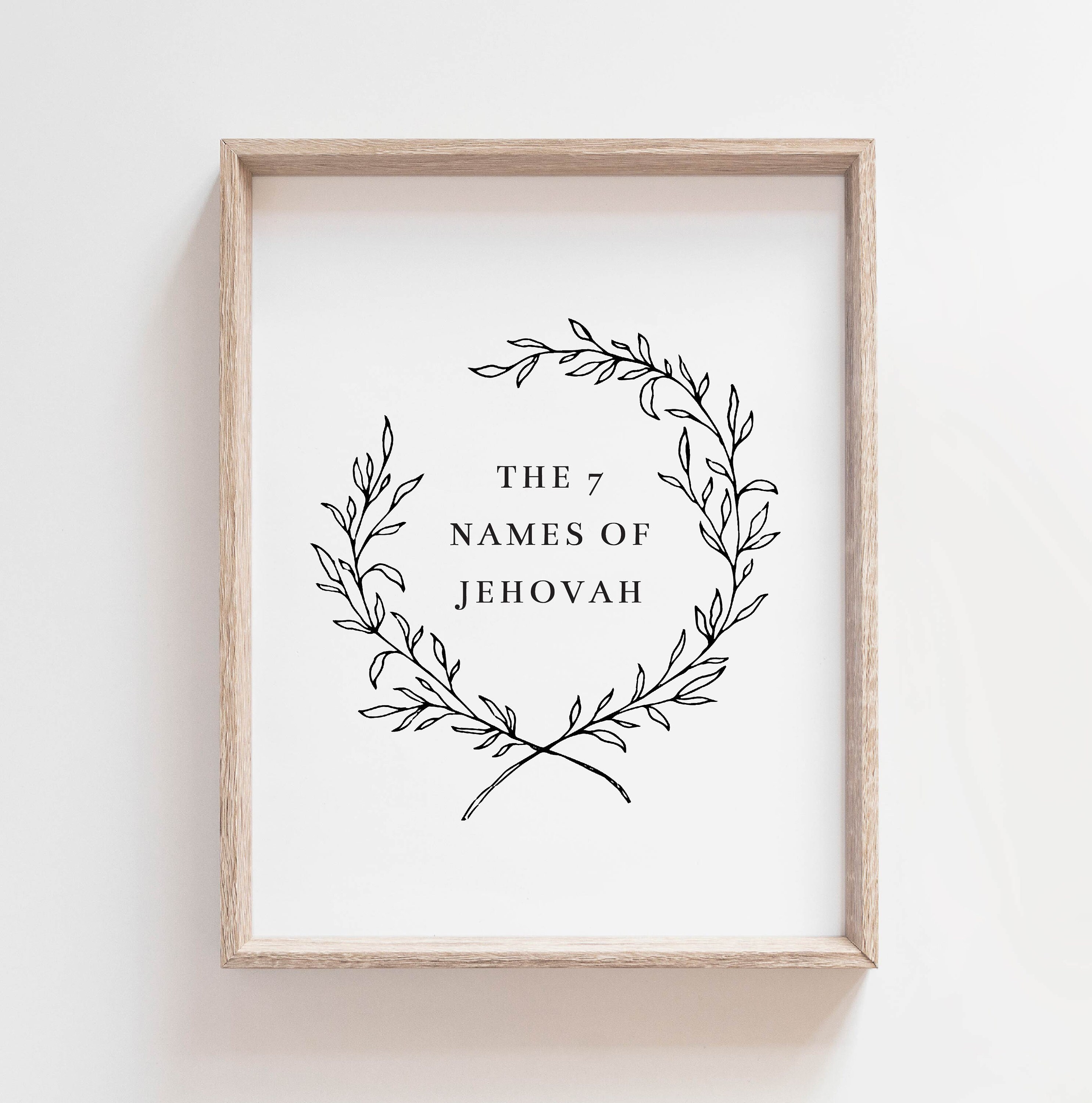 The 7 Names of God Bundle Bible Verse Printable Wall Art Set - Etsy