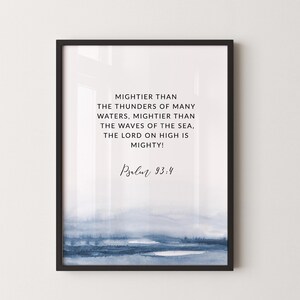Isaiah 43:2 Set of 2 Printable Wall Art, I Will Be With You Bible Verse ...