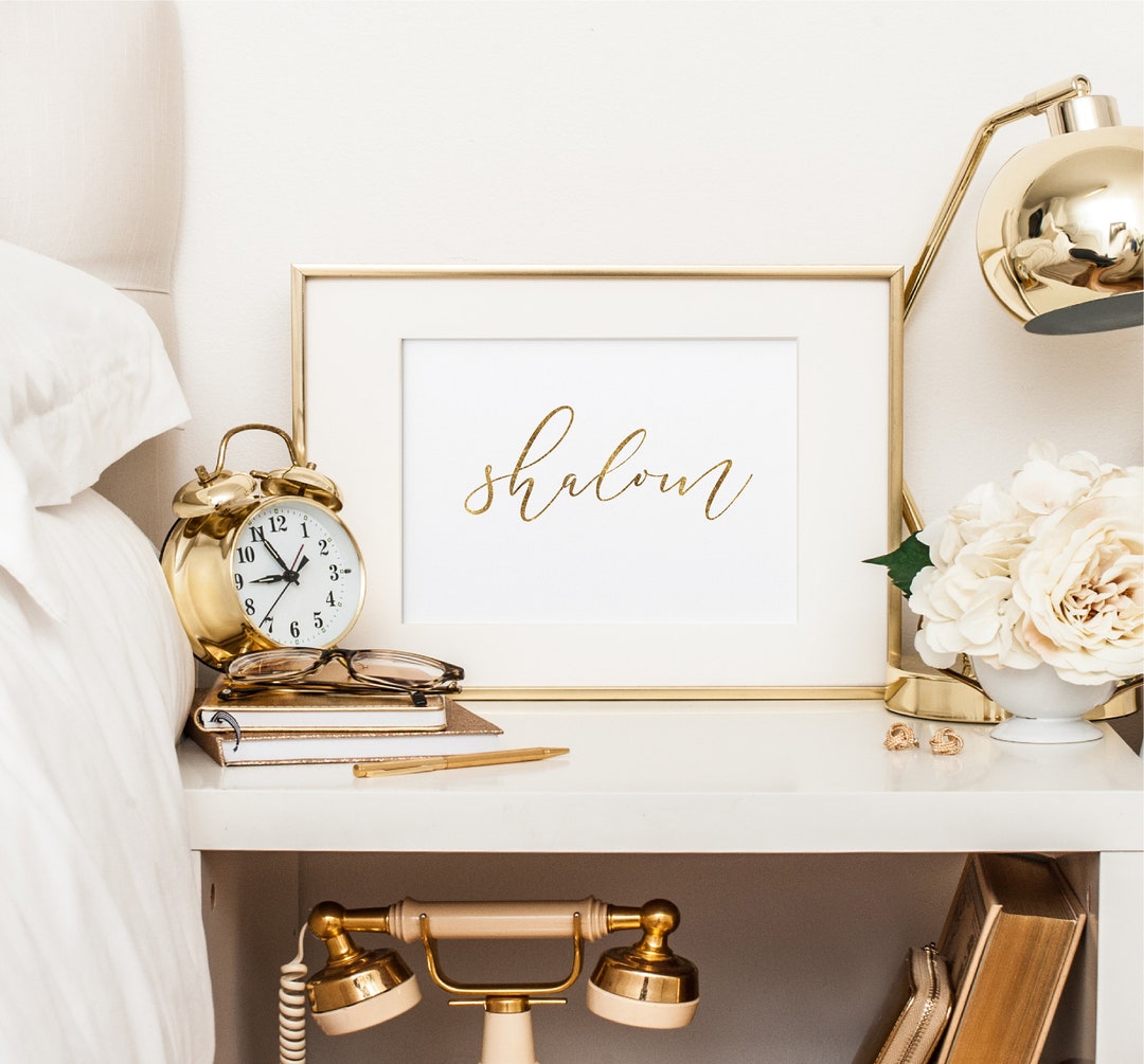 Shalom Printable Wall Art Shalom Digital Print Christian - Etsy