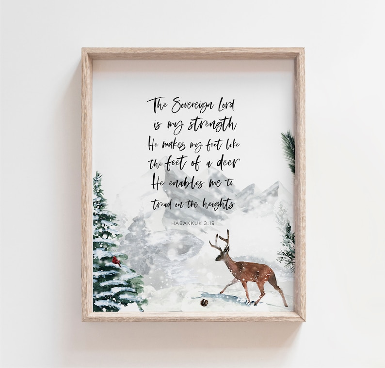 Set of 10 Winter Bible Verse Printables Winter Scripture | Etsy