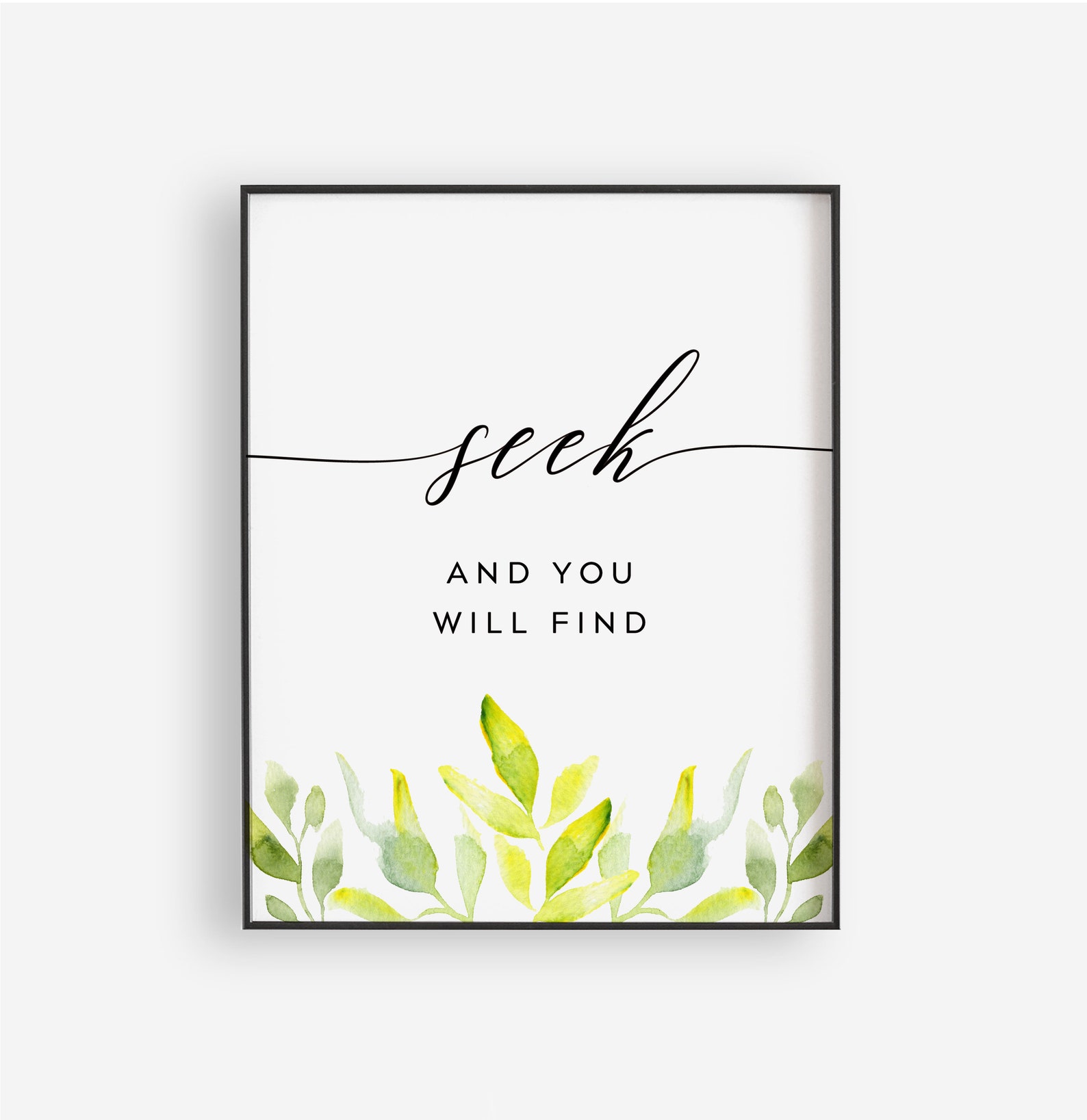 Matthew 7:7 Ask Seek Knock Bible Verse Printable Wall Art Set - Etsy