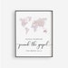 Isaiah 6:8 Set of 3 World Map Wall Art, Bible Verse Printable Wall Art ...