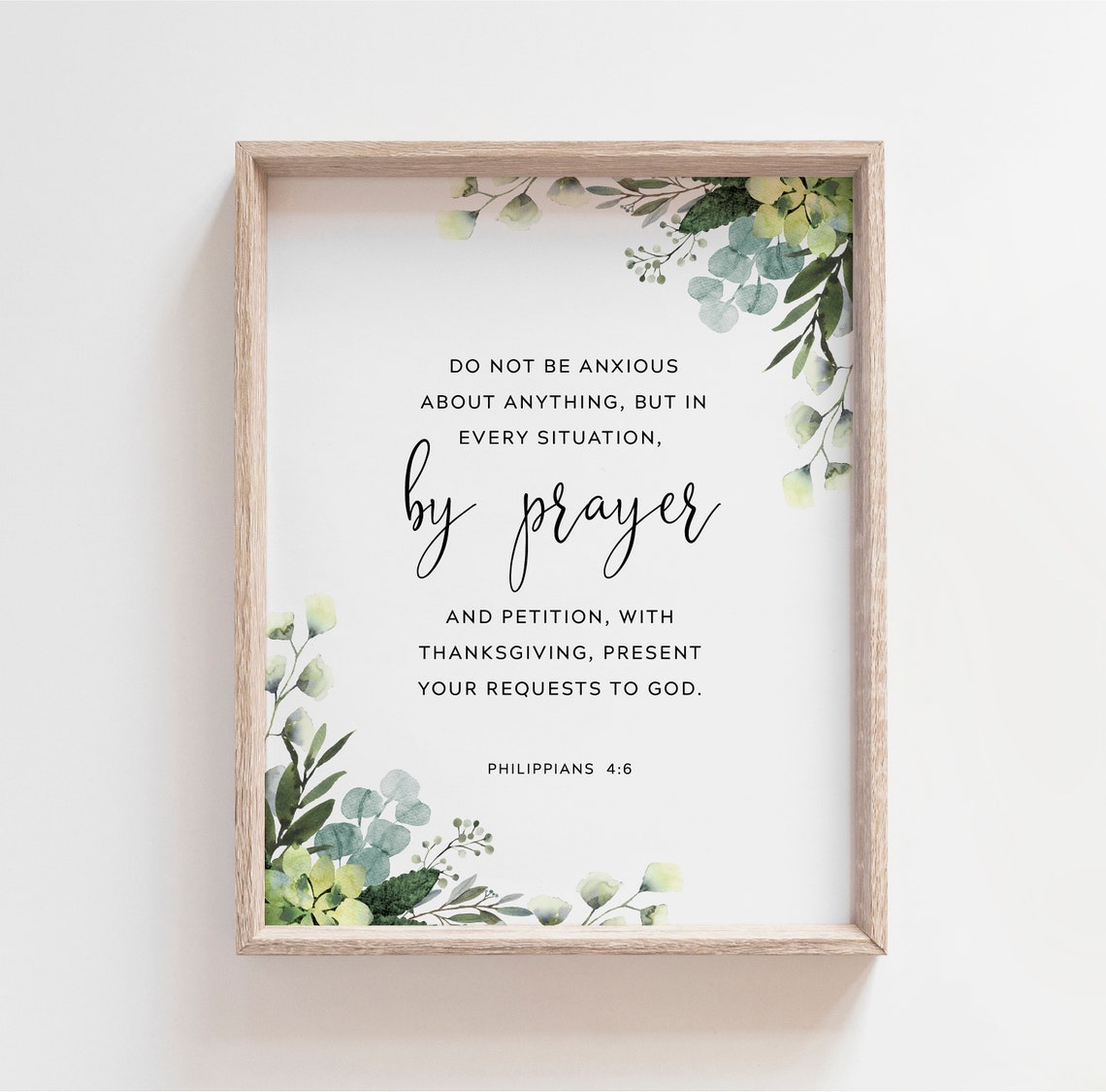 Philippians 4:6 Do Not Be Anxious Bible Verse Wall Art - Etsy