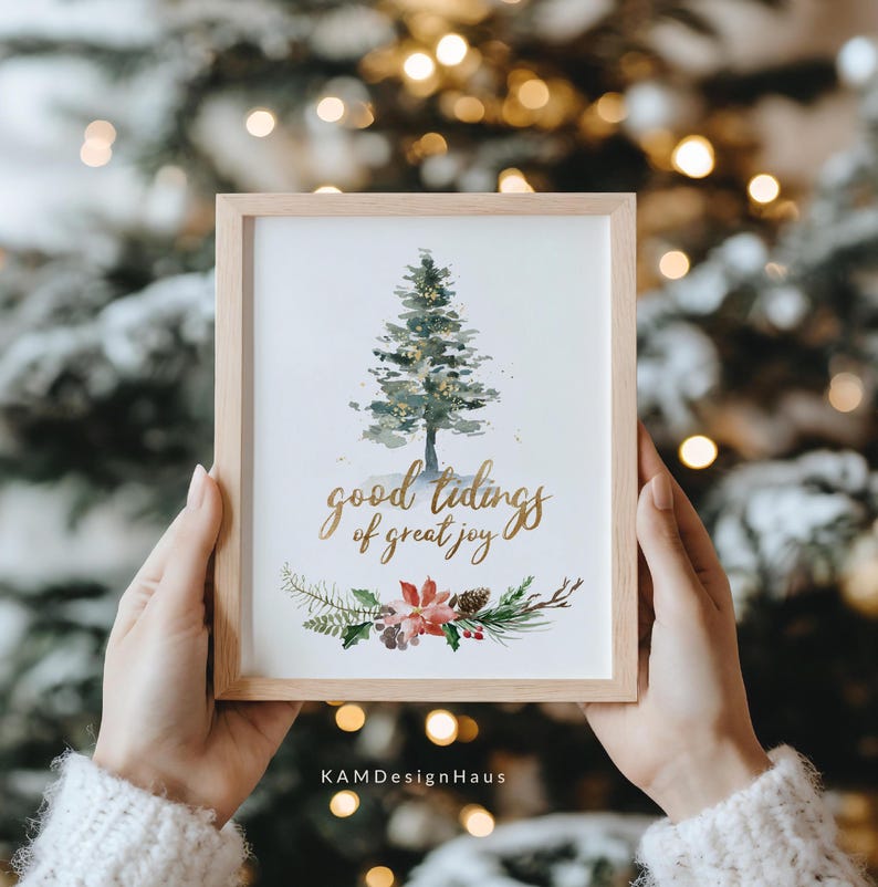 Christmas Printables, Good Tidings of Great Joy Bible Verse Christmas ...