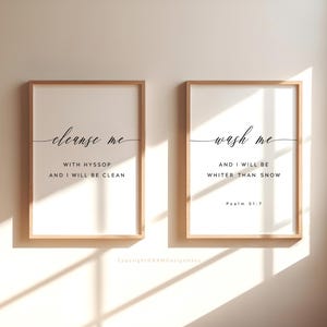Psalm 51:7 Cleanse Me Wash Me Bible Verse Print, Scripture Download ...