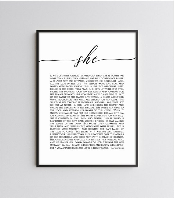 Proverbios 31 10 30 Una Esposa De Car cter Noble Arte De Pared Etsy Proverbios 31 10 30 Una Esposa De Car cter Noble Arte De Pared Etsy