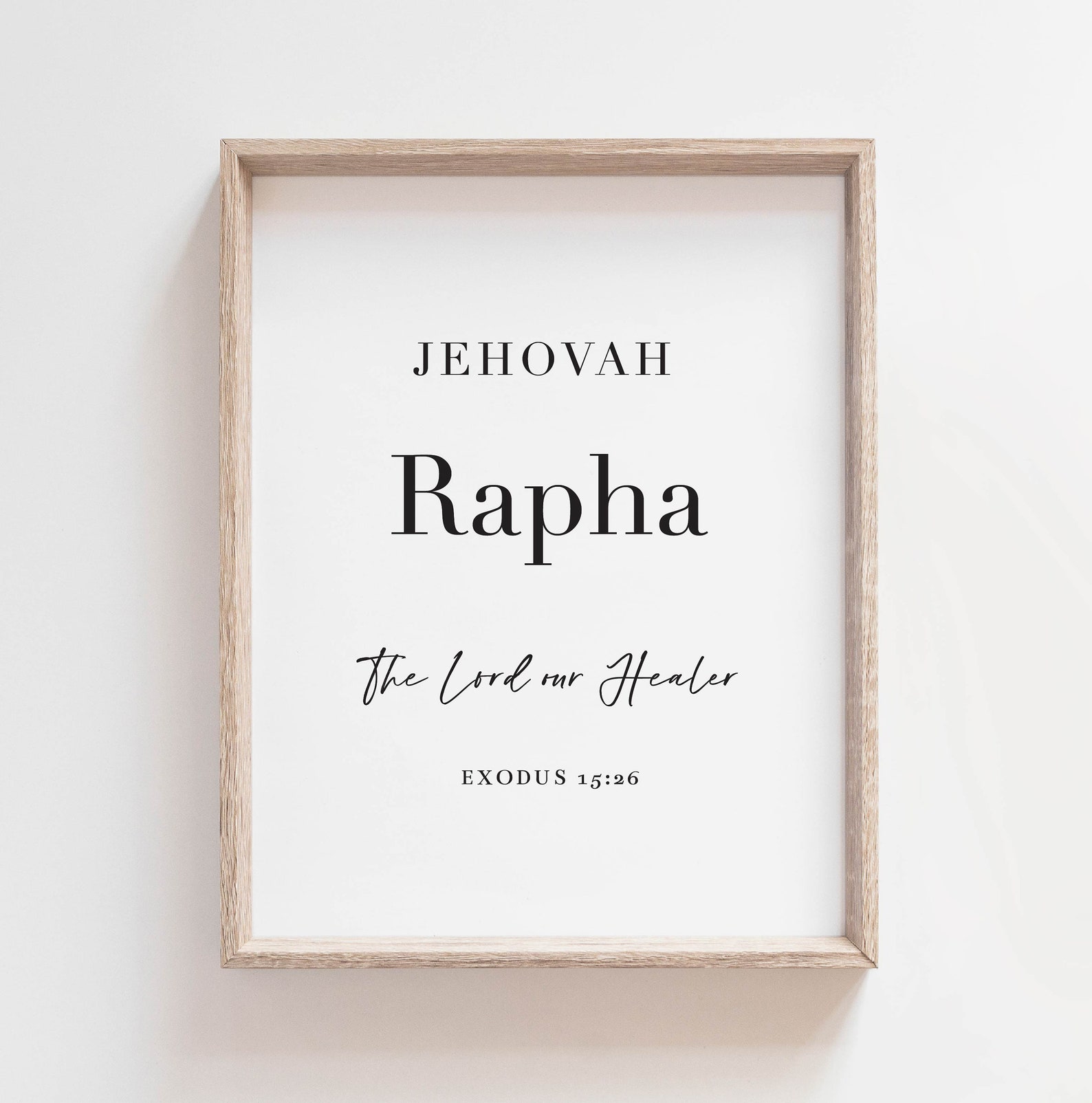The 7 Names of God Bundle Bible Verse Printable Wall Art Set - Etsy