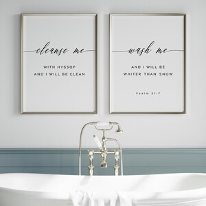 Psalm 51:7 Cleanse Me Wash Me Bible Verse Print, Scripture Download ...