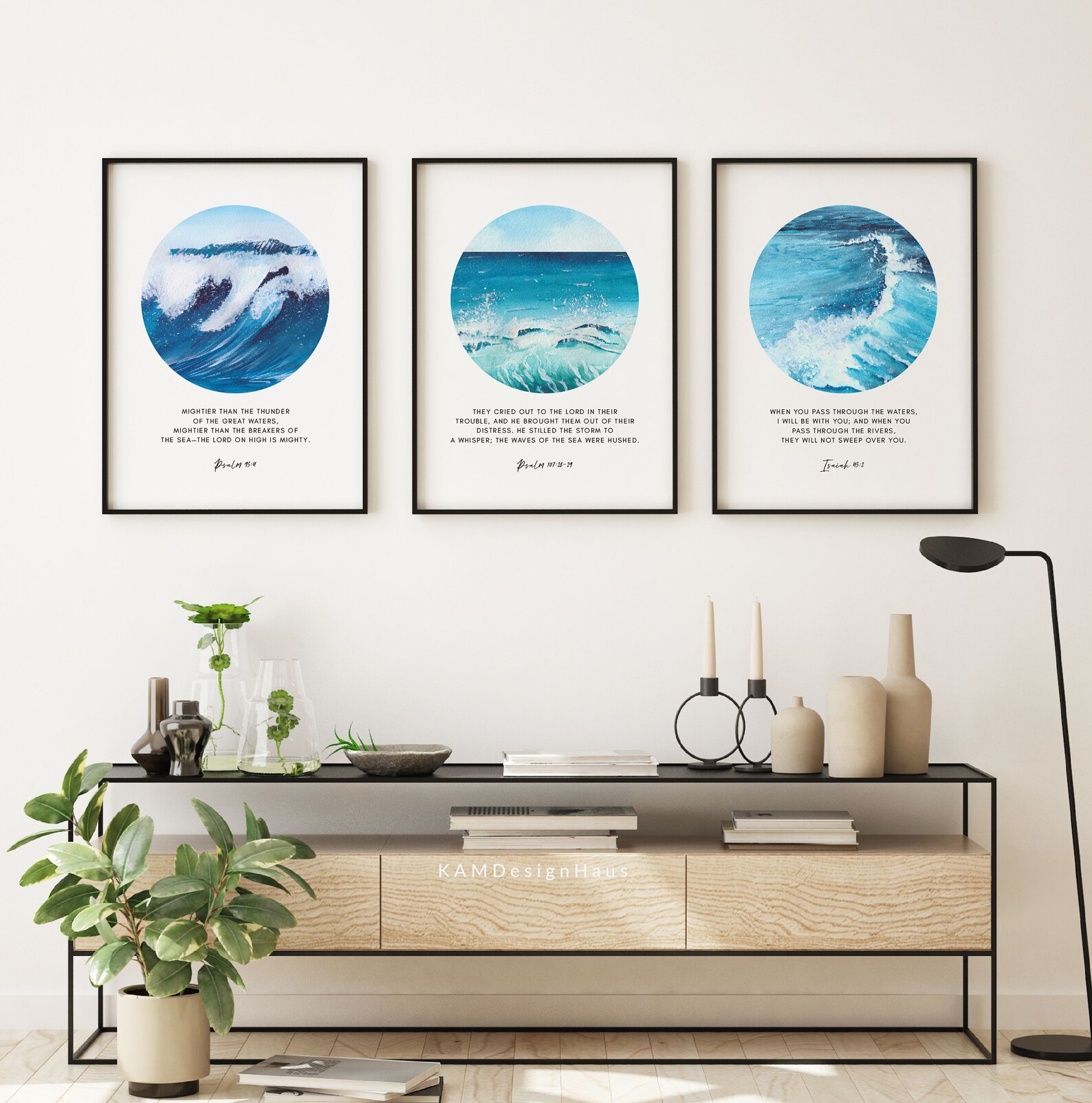 Psalm 107:28-29 He Stilled Bible Verse Print Printable Wall | Etsy