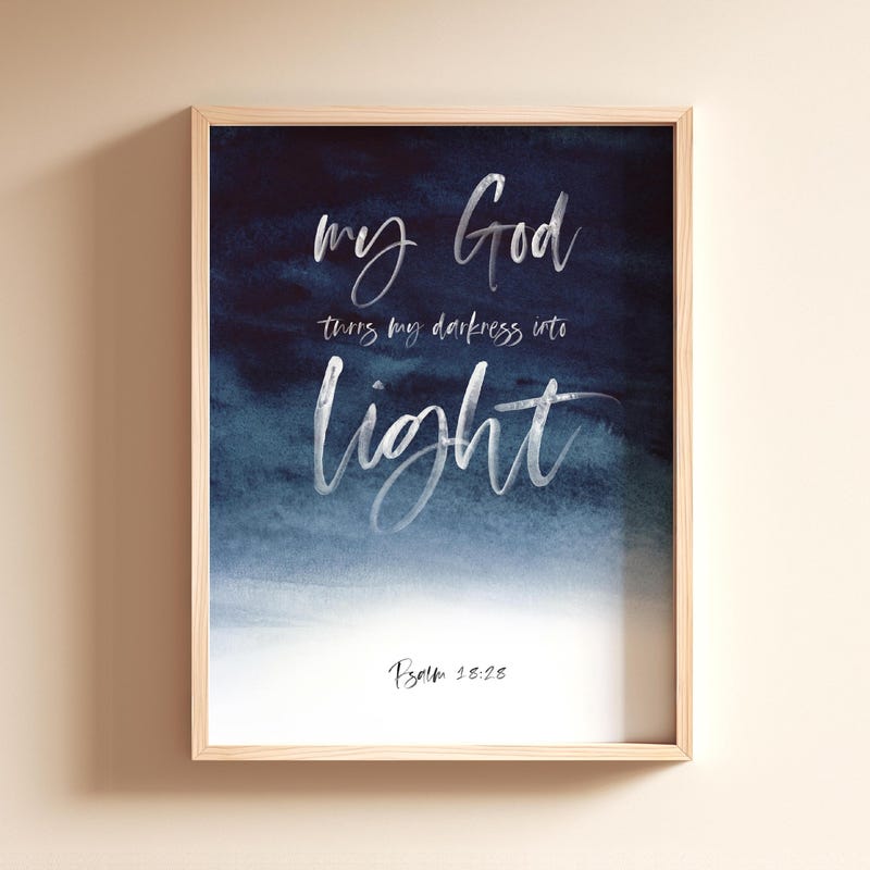 Psalm 18 28 Etsy