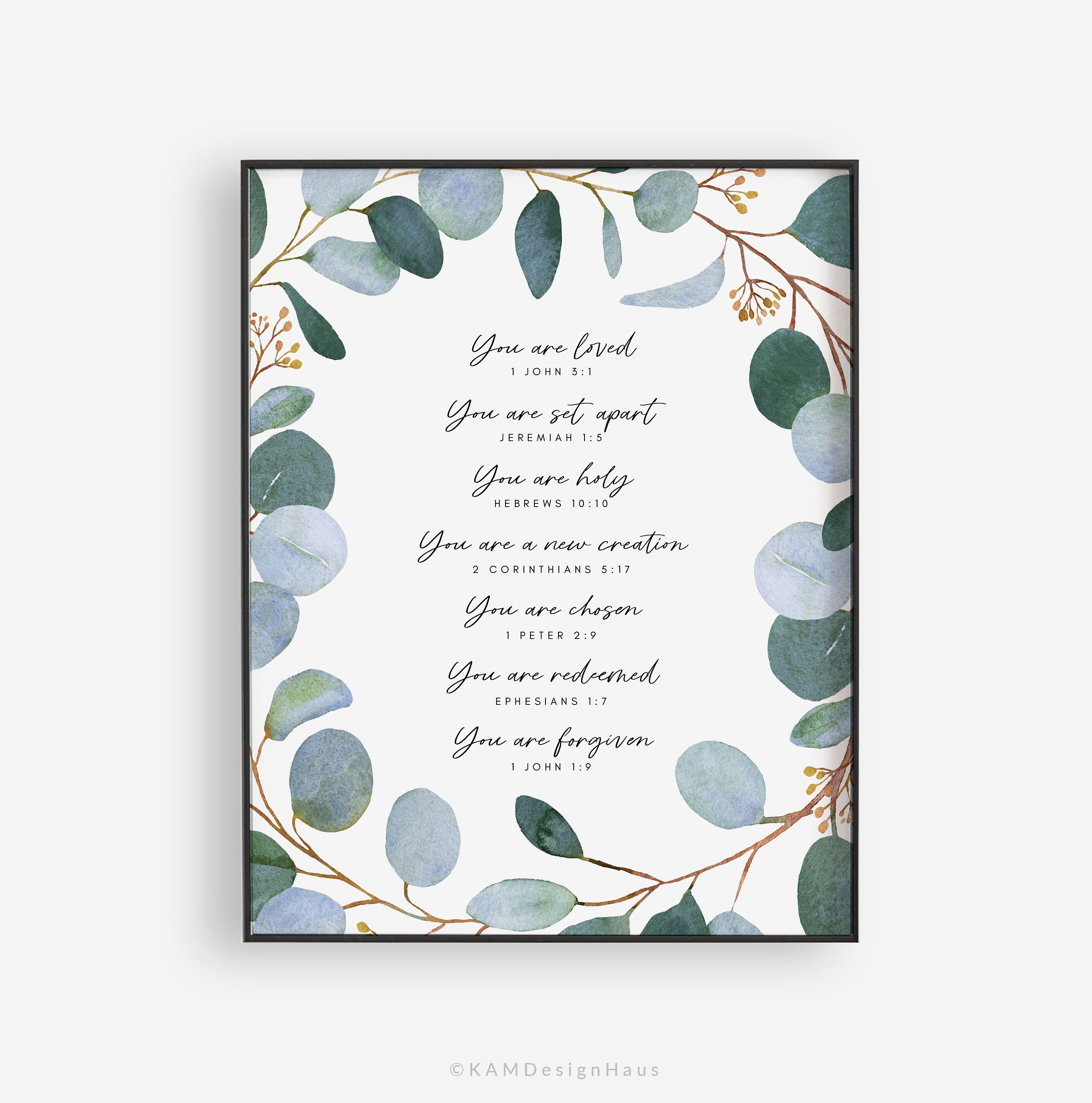 1 Peter 2:9 You Are Chosen Bible Verse Print Printable Wall - Etsy