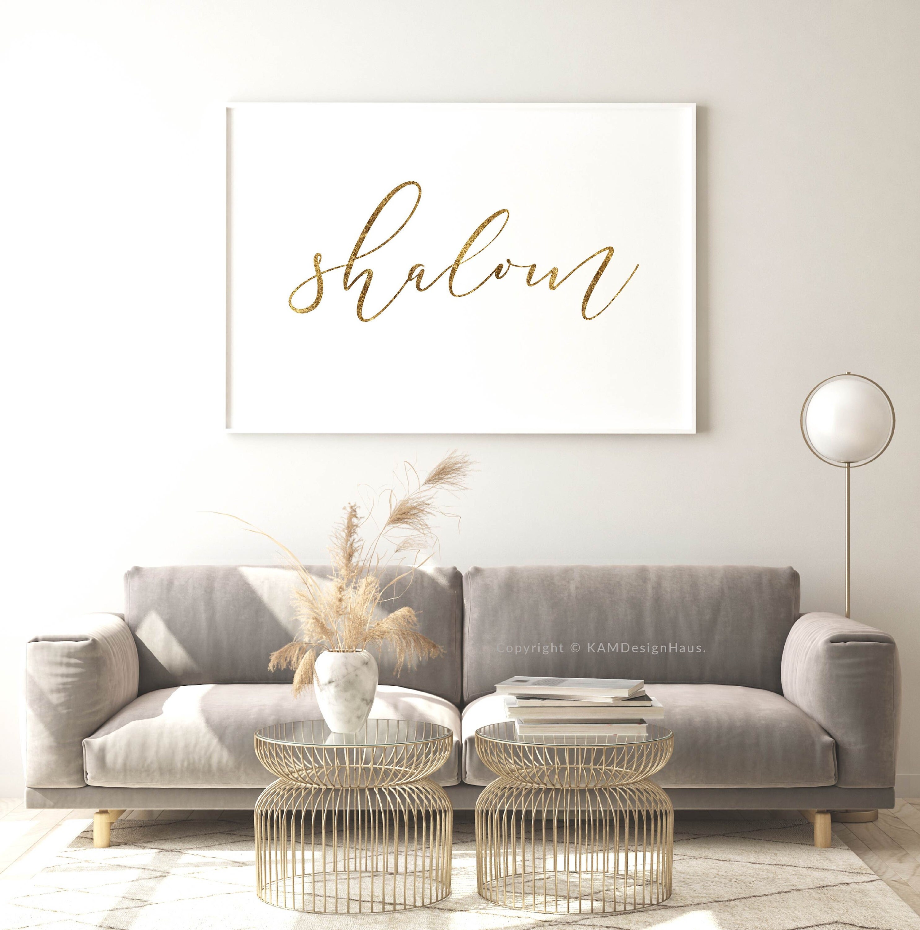 Shalom Printable Wall Art Shalom Digital Print Christian - Etsy
