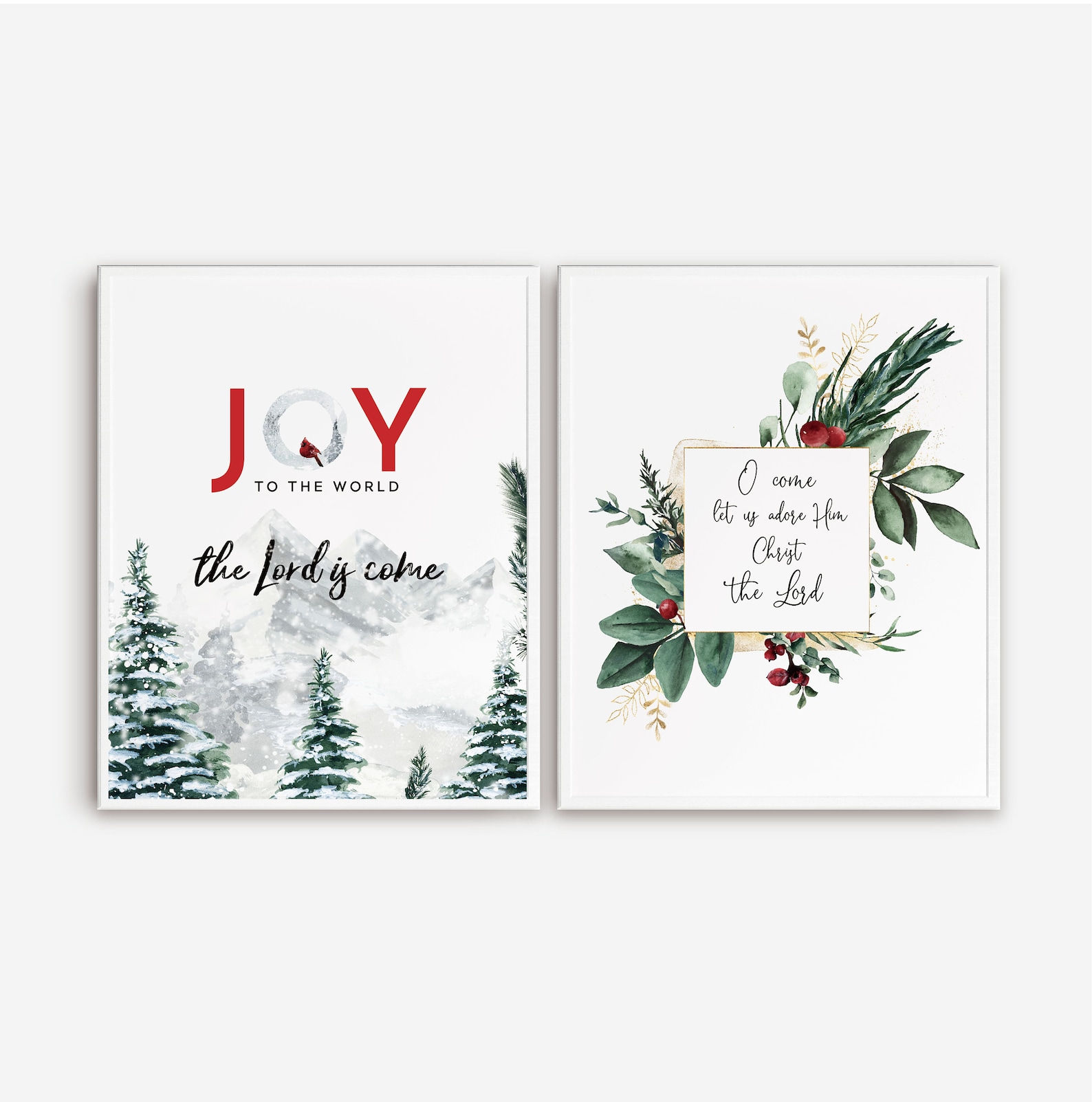Set of 10 Christmas Bible Verse Printables Winter Scripture - Etsy