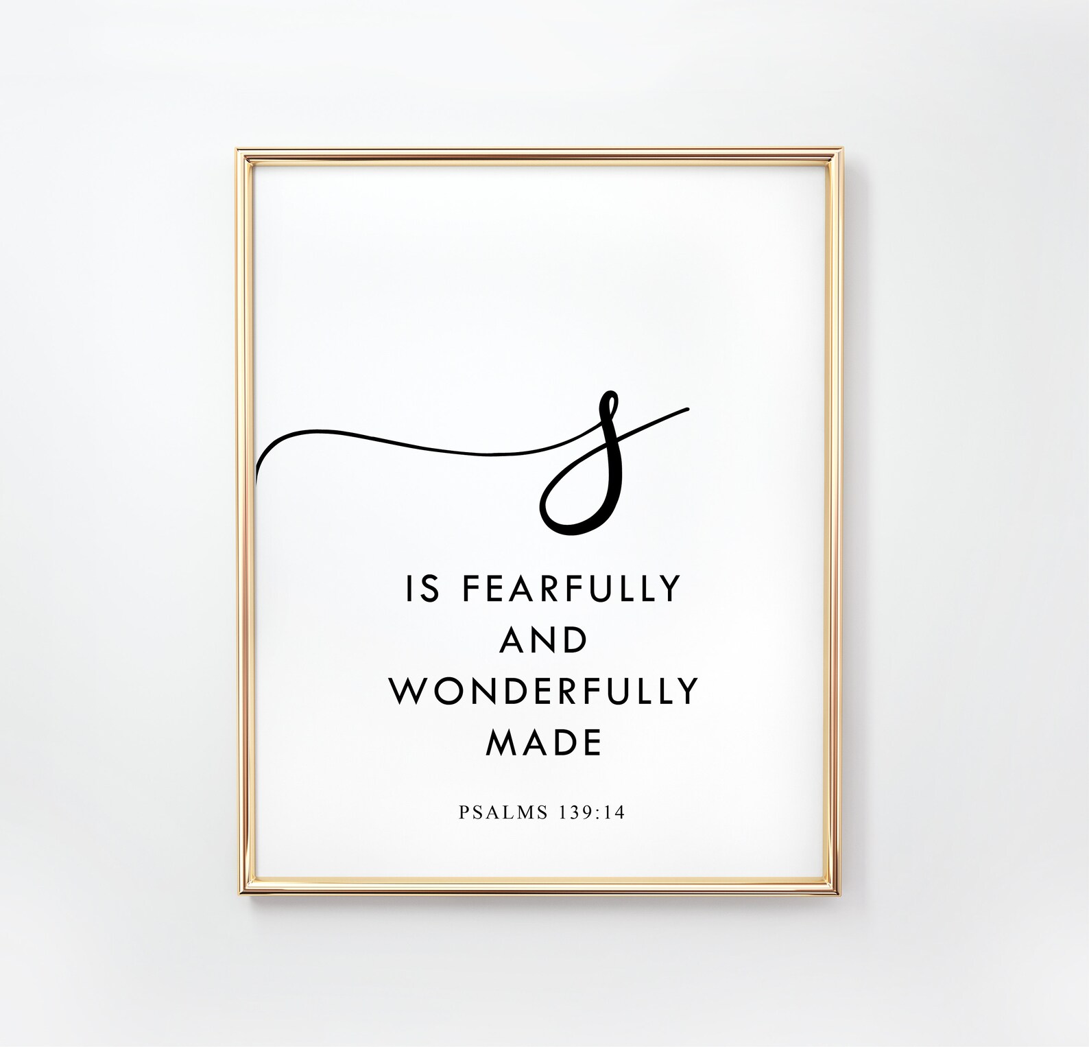 Psalm 139:14 She is Wonderfully Made Bible Verse Printables | Etsy