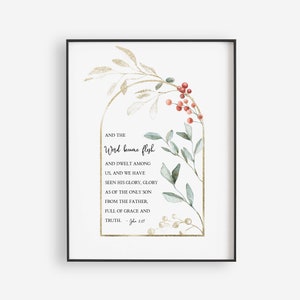 Set of 10 Christmas Scripture Printables, Christmas Downloadable Prints ...