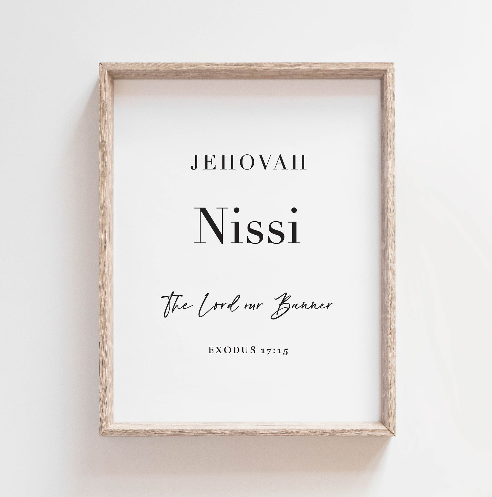 The 7 Names of God Bundle Bible Verse Printable Wall Art Set - Etsy