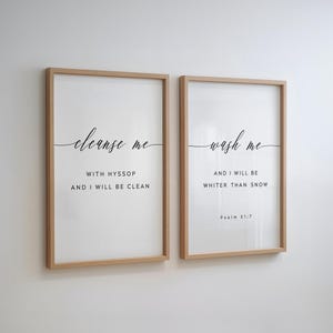 Psalm 51:7 Cleanse Me Wash Me Bible Verse Print, Scripture Download ...
