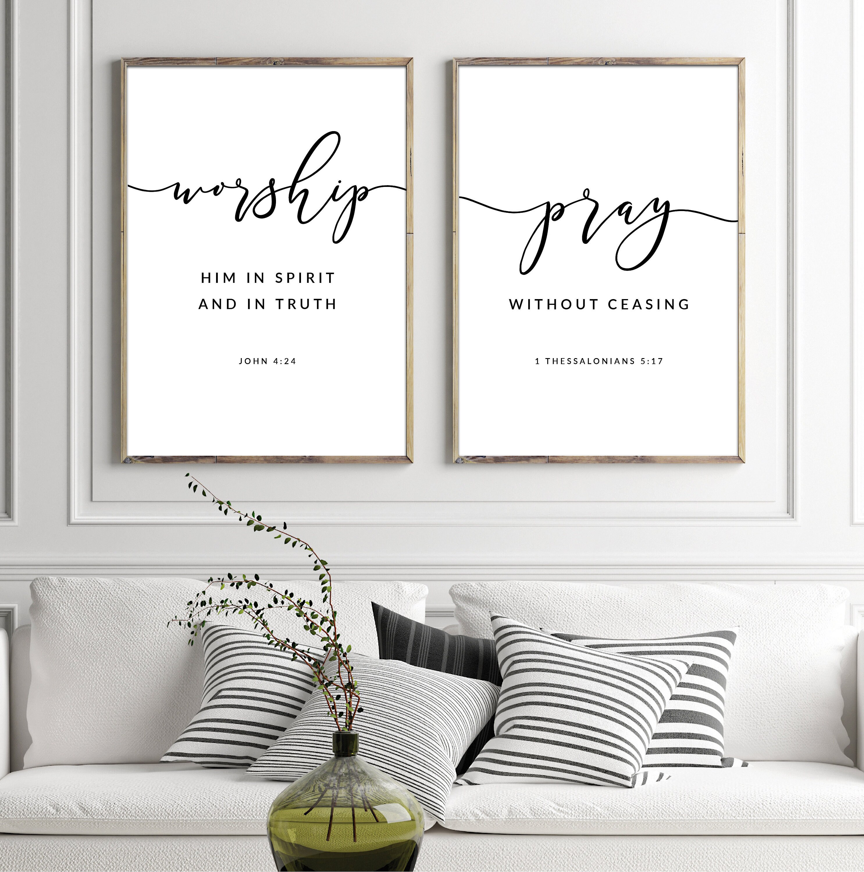 Pray Without Ceasing INSTANT DOWNLOAD Bible Verse print printable ...