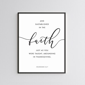 Colossians 2:6-7 Walk in Him Bible Verse Printable Wall Art, Set of 2 ...